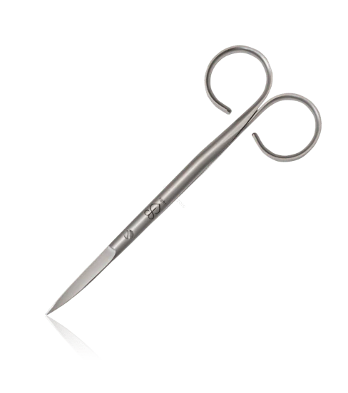 Renomed 5.9" Large Curved Fly Tying Scissors | Sharp & Ergonomic