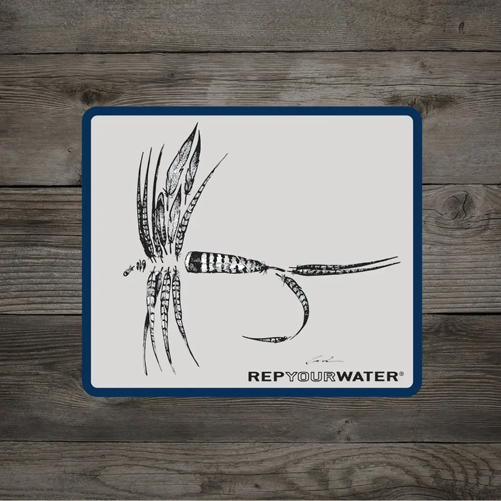 Feather Dry Fly Sticker | RiverPeopleGuides